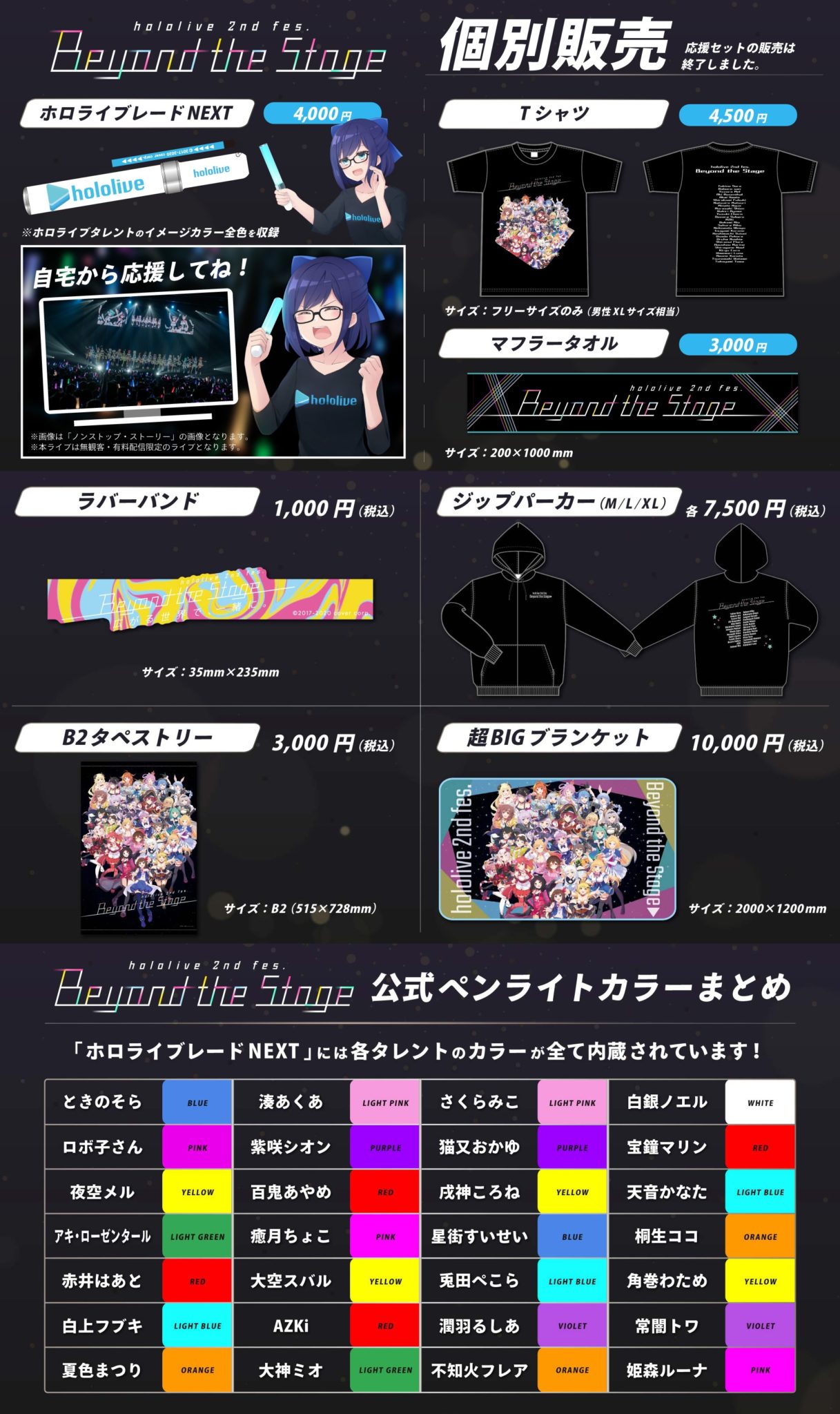 【2日目】VTuber事務所「ホロライブ」の全体ライブ「hololive 2nd fes. Beyond the Stage Supported By Bushiroad」のオフィシャルライブ ...